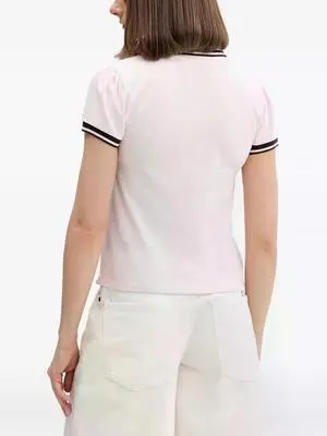 Juicy Couture Logo-embroidered Tipped Polo Top