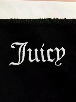 Juicy Couture Logo Embroidered Strapless Blouse