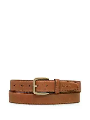 LEVI'S Logo-debossed Leather Belt - Brown