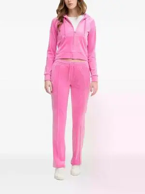 Juicy Couture Rhinestone Logo Track Pants - Pink