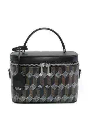 AU DEPART Toile Logo-print Mini Bag