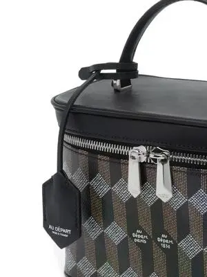 AU DEPART Toile Logo-print Mini Bag
