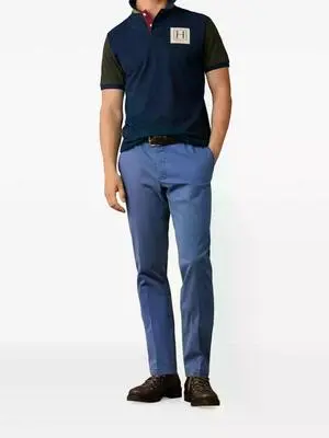 HACKETT LONDON Union Jack Colour-block Polo Shirt