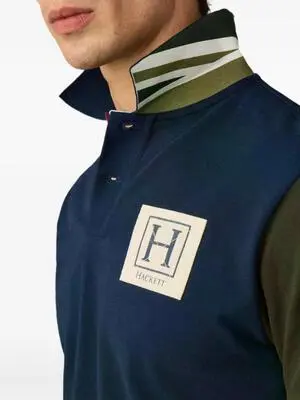 HACKETT LONDON Union Jack Colour-block Polo Shirt