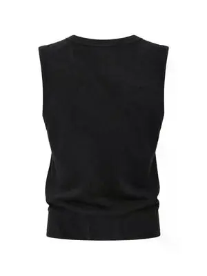 6397 Scoop-neck Knitted Vest