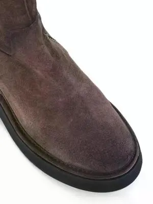 ALEXANDER HOTTO Suede Side-zip Boots