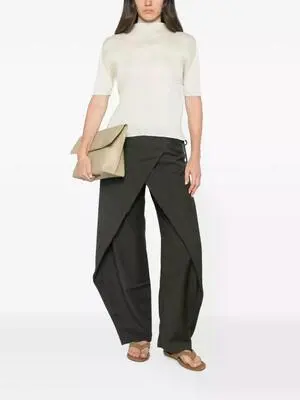 Issey Miyake Pleated T-shirt - Neutrals