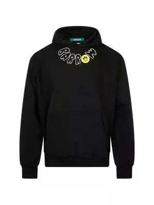 BARROW Teddy Bear-print Hoodie - Black