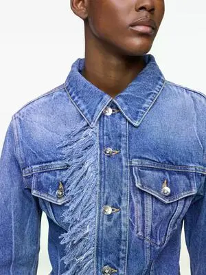 Rabanne Fringe-trimmed Denim Jacket