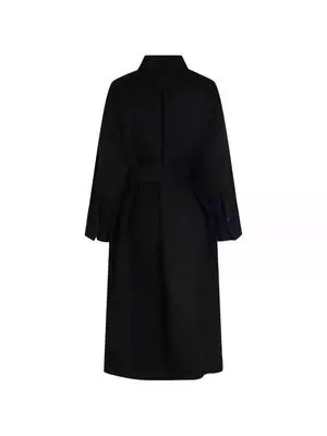 Karl Lagerfeld Belted Long Wool-blend Coat