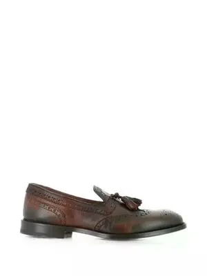 ALEXANDER HOTTO Tassel Brogue Loafers - Brown