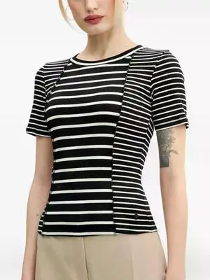 Desigual Striped Short-sleeved T-shirt - Black