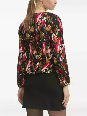 Desigual Floral V-neck Blouse