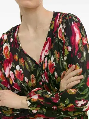 Desigual Floral V-neck Blouse