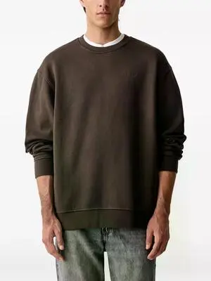 LEVI'S Logo-embroidered Crew-neck Sweater - Brown