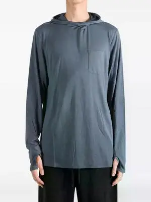 FREE FLY Pocket-detail Long-sleeve Hoodie