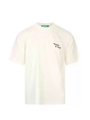 BARROW Keep Going Teddy-bear Print T-shirt - Neutrals