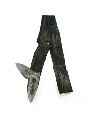 ZIGGY CHEN Pointed-tip Scarf - Grey