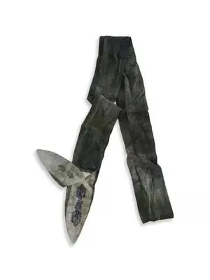 ZIGGY CHEN Pointed-tip Scarf - Grey
