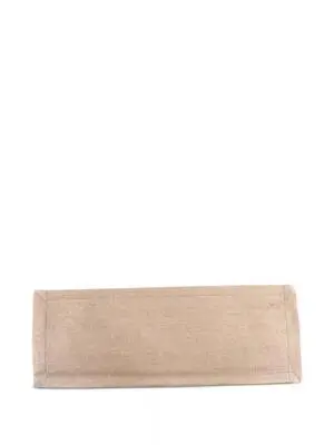 Saint Laurent Rive Gauche Canvas Large Tote Bag - Neutrals