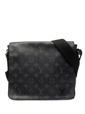 LOUIS VUITTON 2017 Monogram Eclipse District Pm Crossbody Bag - Black