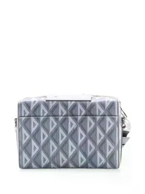 Dior Lingot Messenger Bag Cd Diamond Coated Canvas Crossbody Bag