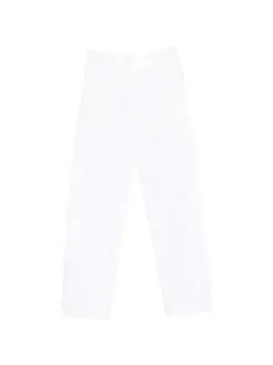 Brandon Maxwell The Parks Side-pleat Trousers - White