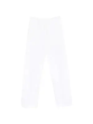 Brandon Maxwell The Parks Side-pleat Trousers - White