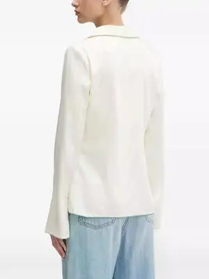 Desigual Tie-front Embroidered Long-sleeve Blouse