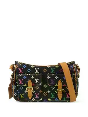 LOUIS VUITTON Monogram Multicolore Lodge Gm Shoulder Bag - Black