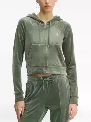 Juicy Couture Hooded Zip-up Sweater - Green