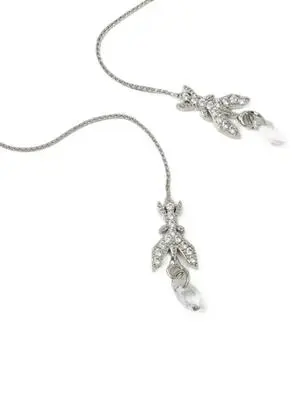 Patrizia Pepe Fly Crystal-embellished Threader Earrings