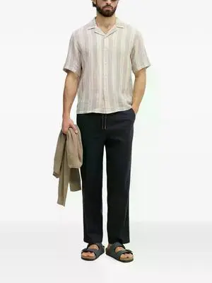 MOS MOSH Mavi Drawstring-waistband Straight-leg Trousers