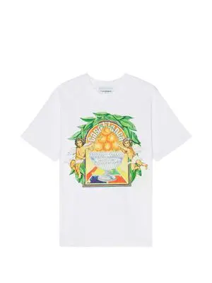 Casablanca Triomphe D'orange Short-sleeve T‑shirt - White