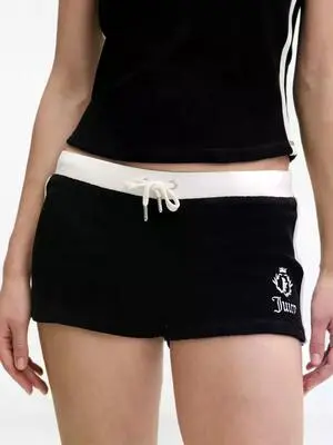 Juicy Couture Logo-embroidered Side-stripe Mini Shorts