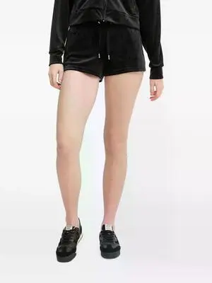 Juicy Couture Crystal-embellished Mini Shorts - Black