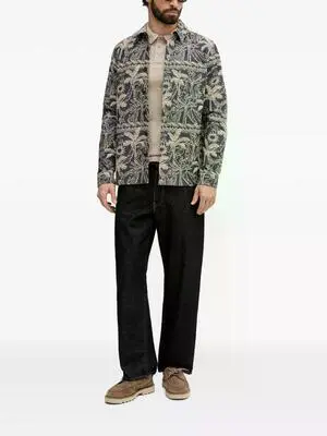 MOS MOSH David Palm-print Shirt Jacket