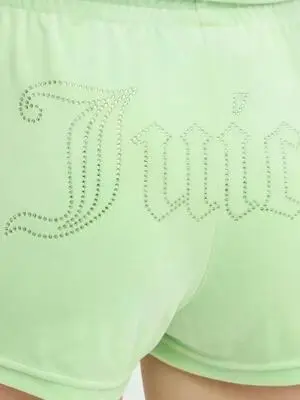 Juicy Couture Rhinestone-logo Mini Shorts