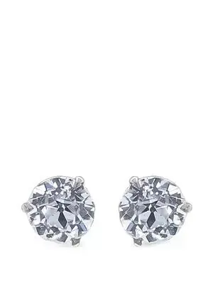 WITH LOVE Lab-grown Diamond Martini Stud Earrings - Silver