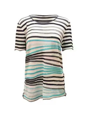 Emporio Armani Striped Knit T-shirt