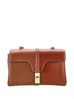 Celine Soft 16 Bag Smooth Calfskin Teen Shoulder Bag - Brown