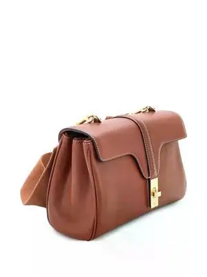 Celine Soft 16 Bag Smooth Calfskin Shoulder Bag - Brown