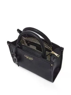 Liu Jo Leather Handbag With Charm - Black