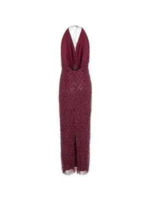 ROTATE BY BIRGER CHRISTENSEN Sequins Halterneck Dress