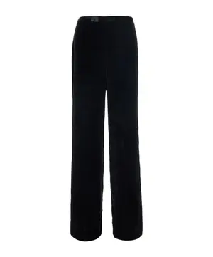 P.a.r.o.s.h Zippered Casual Pants - Black