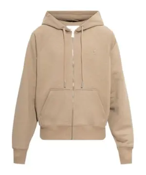 AMI Paris Zipper Sweatshirt - Nude