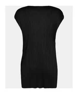 Issey Miyake Pleated Waist Dress - Black