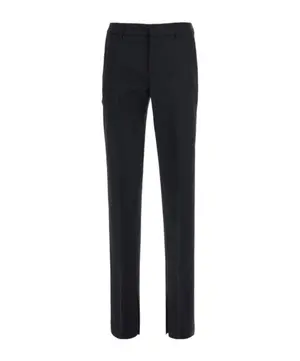 PT TORINO Casual Trousers With Belt Loops - Black