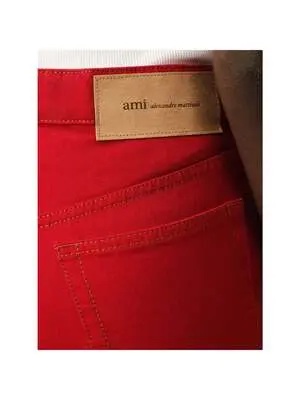 AMI Paris Logo Patch Large-fit Jeans