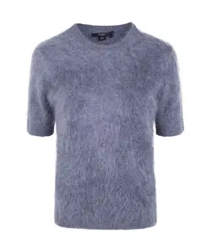 Seventy Short-sleeved Sweater - Light Grey